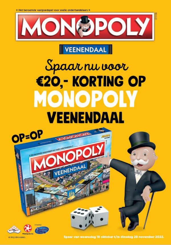Spaar nu voor korting op Monopoly Veenendaal! - Jumbo Huibers